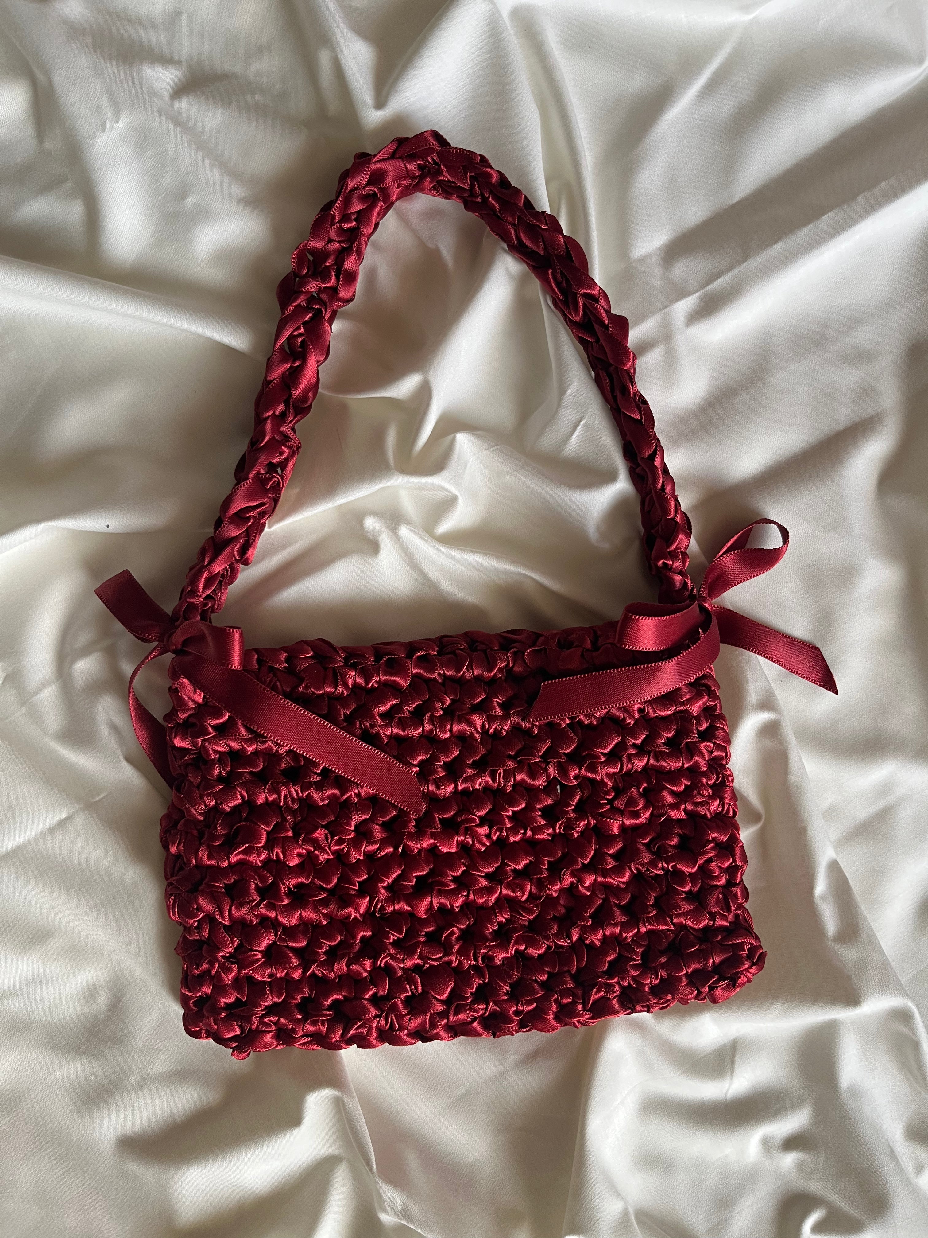 Crochet Ribbon Bag – Chic Threads
